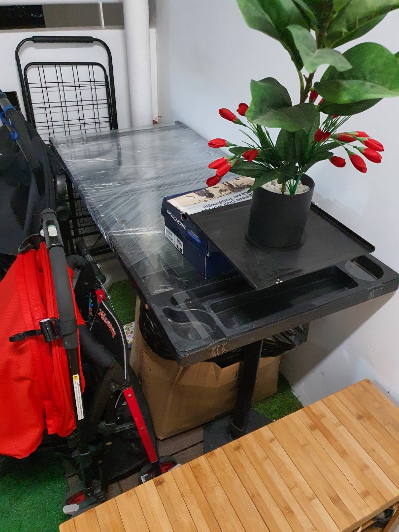 Glass Study table, Furniture & Home Living, Furniture, Tables & Sets on ...