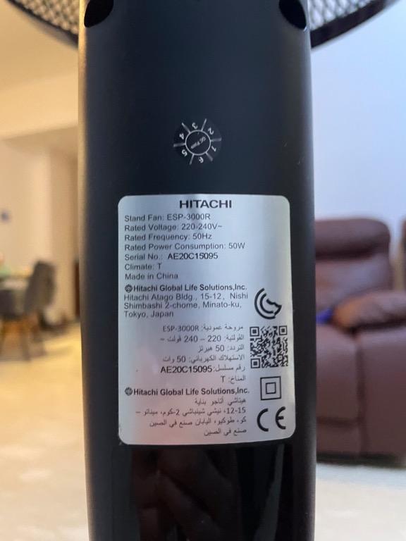 Hitachi Stand fan model: ESP-3000R, Furniture & Home Living, Lighting ...
