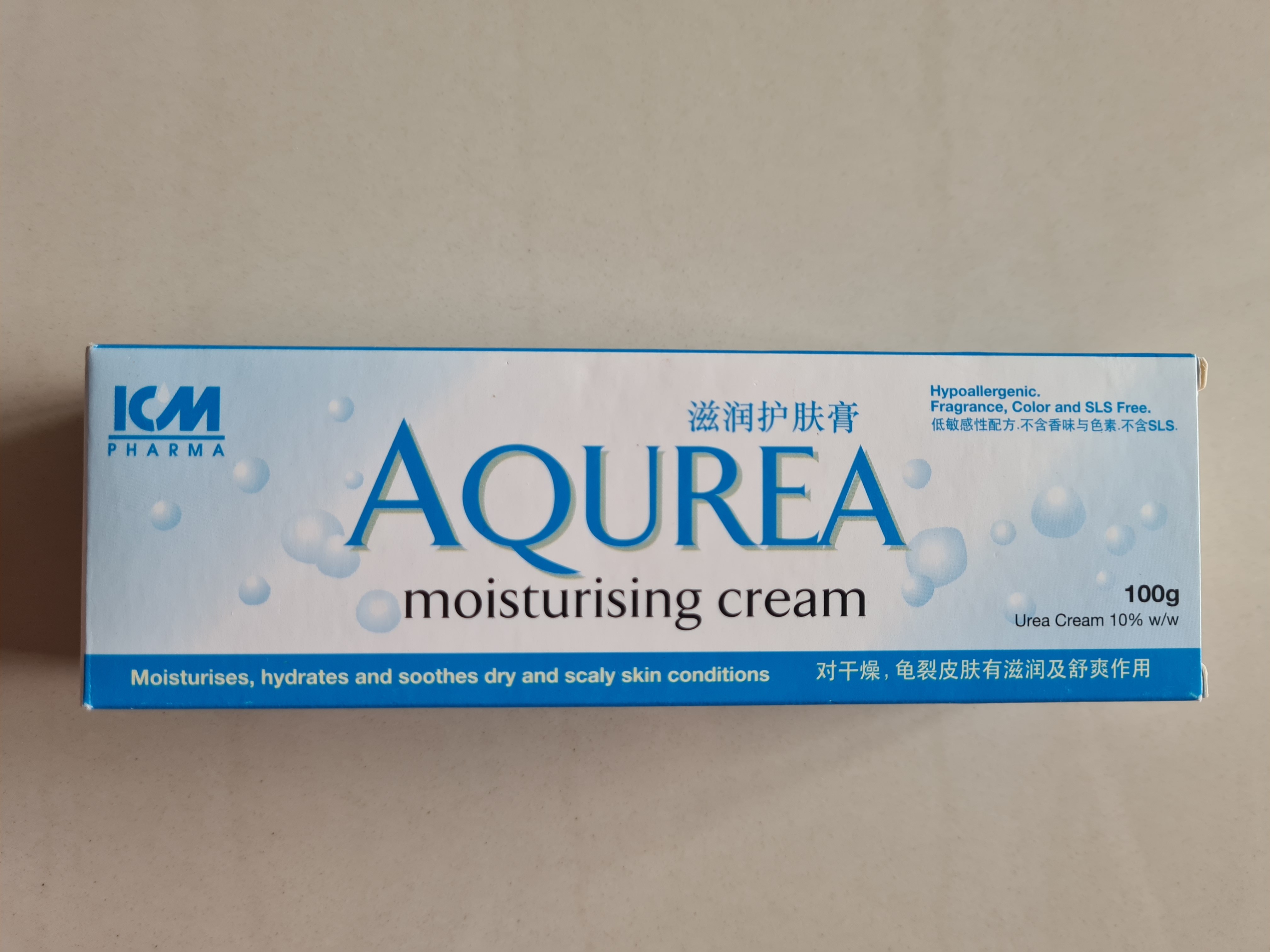 ICM Pharma Aqurea Moisturising Cream, 100g, Beauty & Personal Care ...