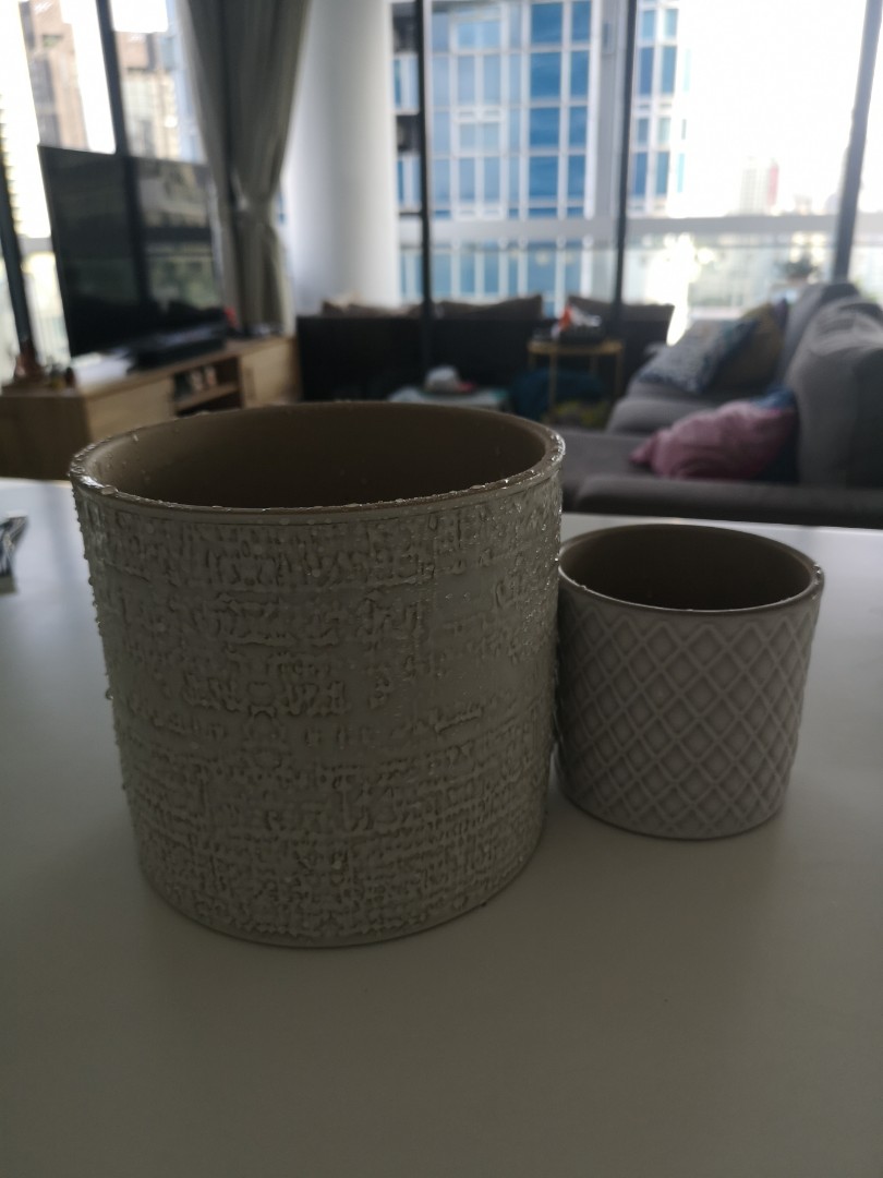 Ikea Chiafron 15cm and 9cm, Furniture & Home Living, Gardening, Pots ...
