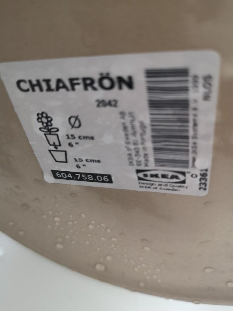 Ikea Chiafron 15cm and 9cm, Furniture & Home Living, Gardening, Pots ...