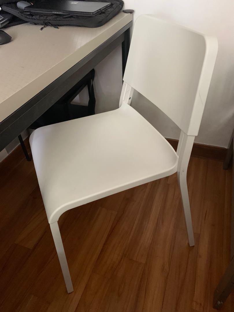 IKEA Teodores Chair - White, Furniture & Home Living, Furniture, Chairs ...