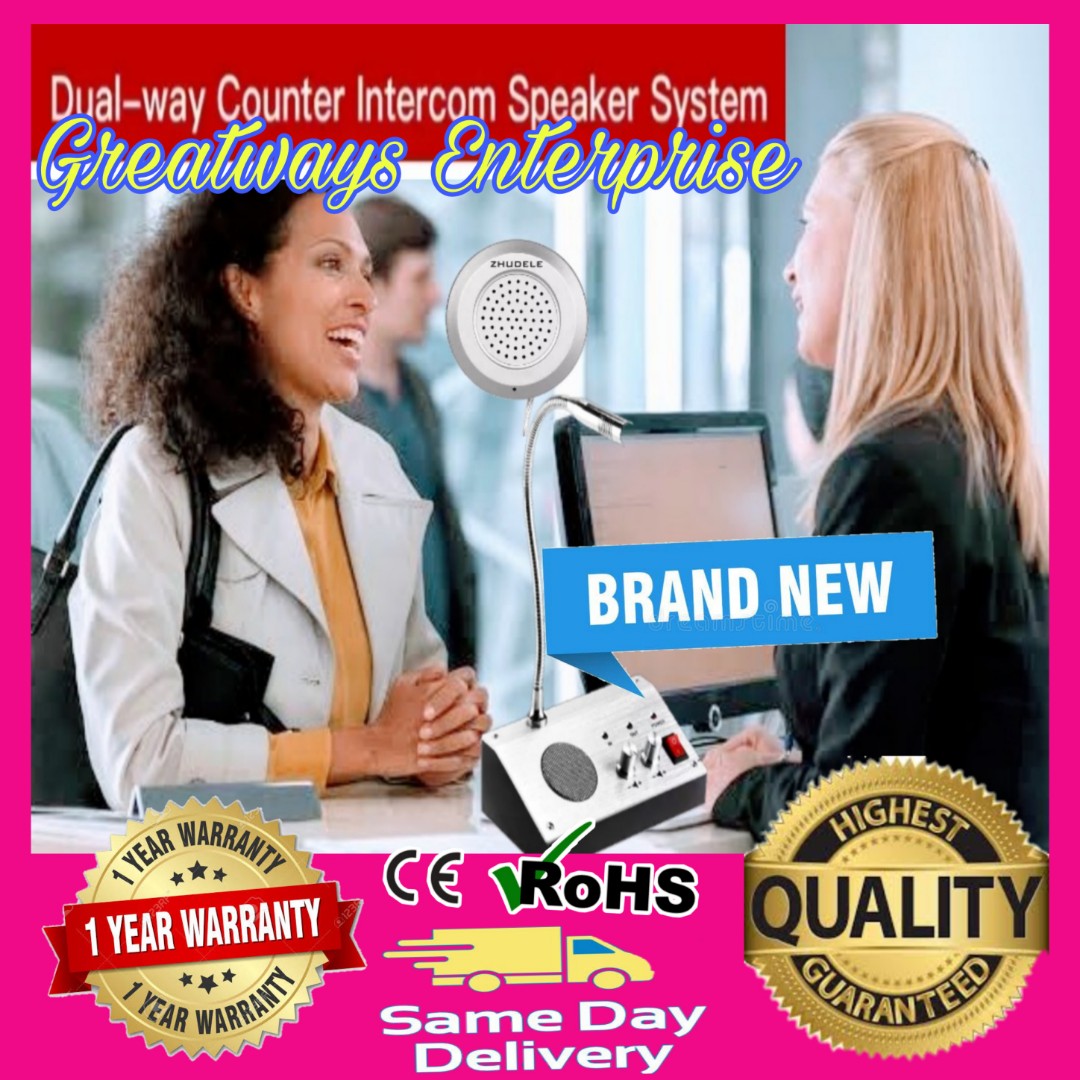 Interphone Dual Way Window Counter Intercom Interphone, Computers ...