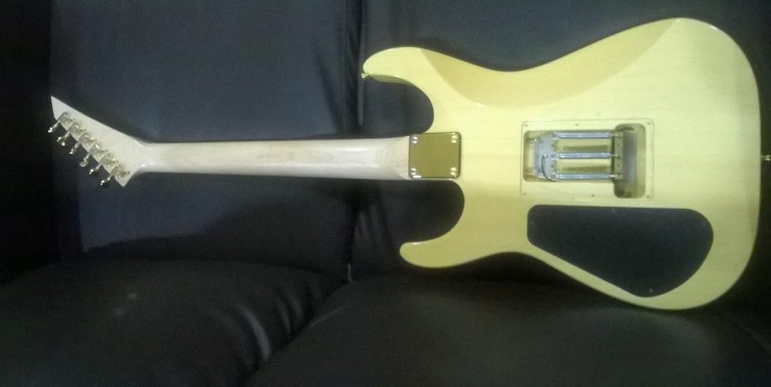 Jackson dx10d dinky flame cream hotrodded to the max electric guitar ...