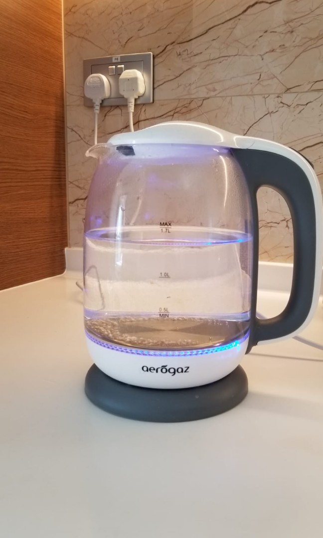 Kettle (1.7L Glass Kettle Jug -with LED light indicator), TV & Home ...