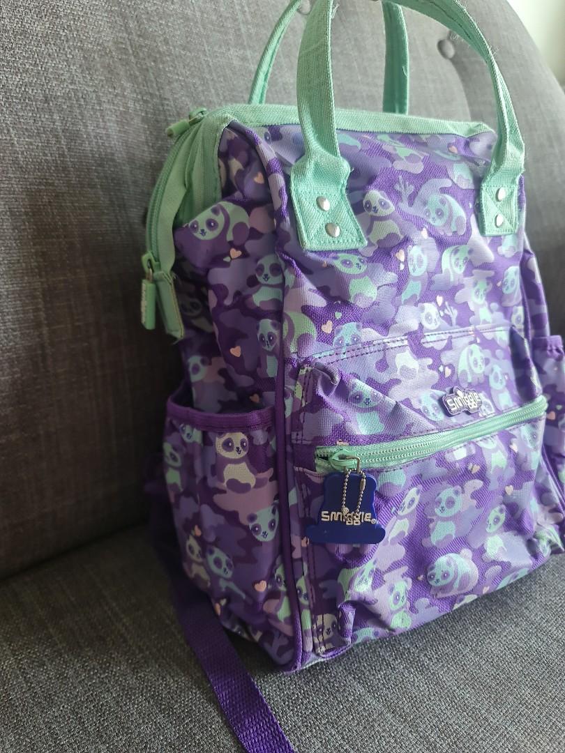 Kids Bag - Smiggle Purple Panda, Babies & Kids, Babies & Kids Fashion ...
