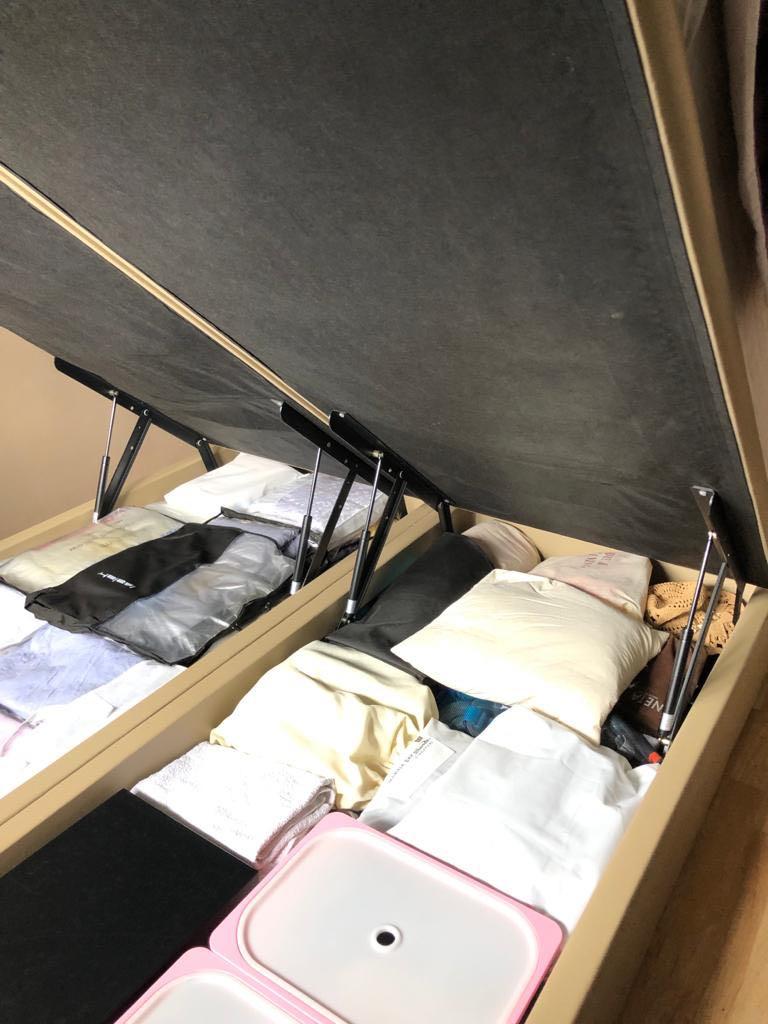 King size storage bed to clear. (Bed frame only), Furniture & Home ...