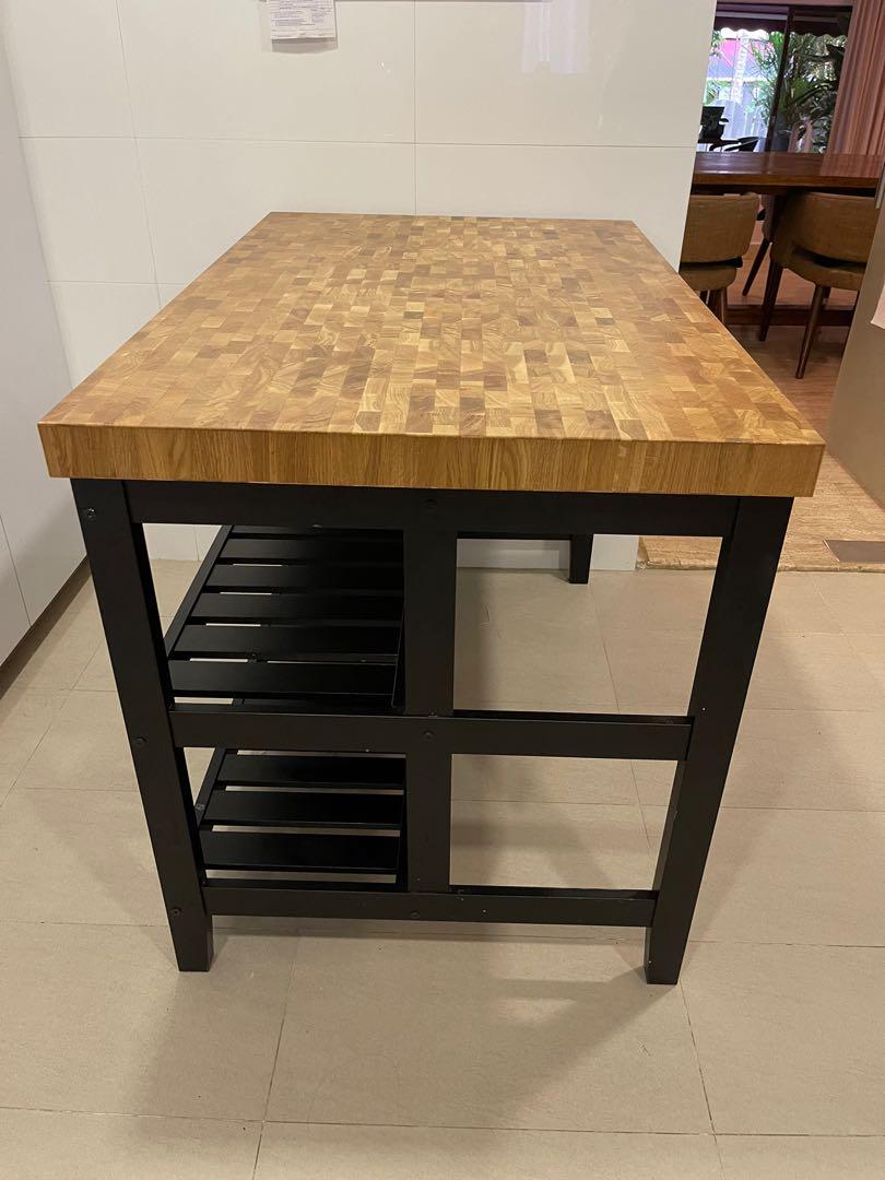 Kitchen island (IKEA - VADHOLMA), Furniture & Home Living, Furniture ...