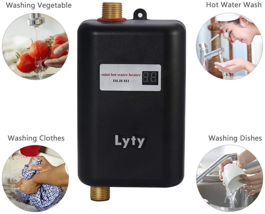 Lyty DLH-H1 Mini Instant Electric Water Heater Under Sink - 3kw at 220V ...