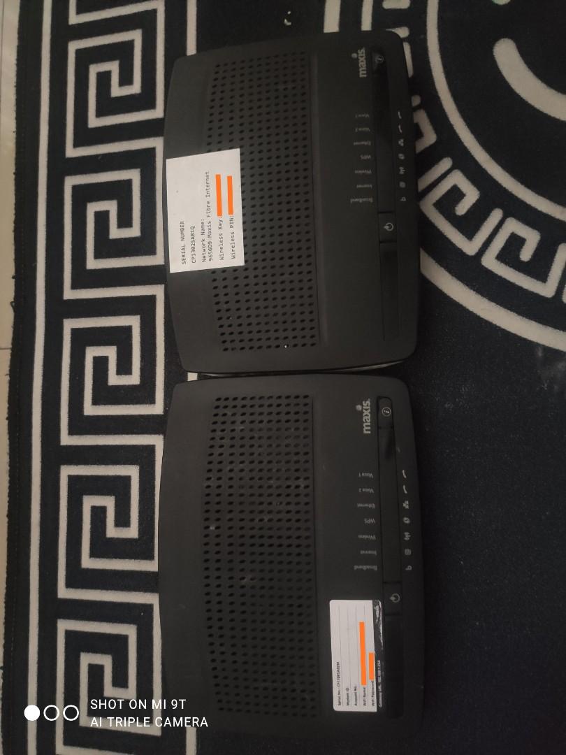 Modem, router, adaptor telefon dan kabel, Computers & Tech, Parts ...