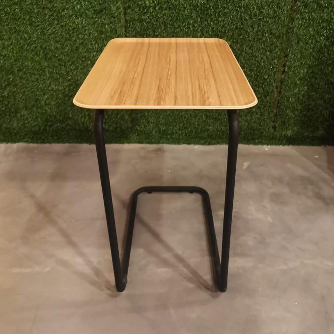 Muji Steel Pipe Side Table - Natural, Furniture & Home Living ...