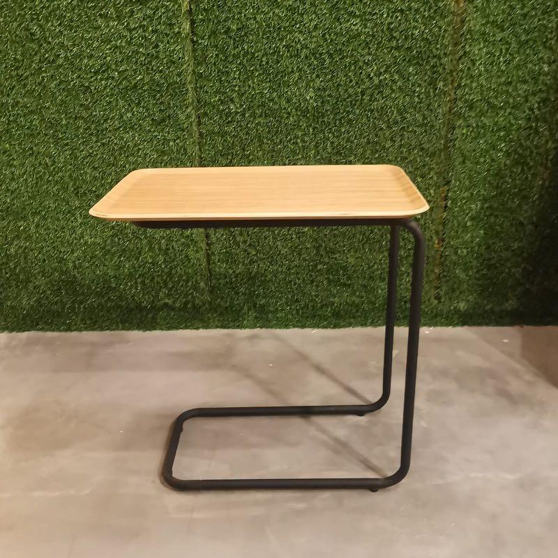 Muji Steel Pipe Side Table - Natural, Furniture & Home Living ...