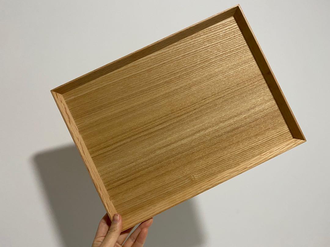 MUJI wooden tray square, Furniture & Home Living, Kitchenware ...