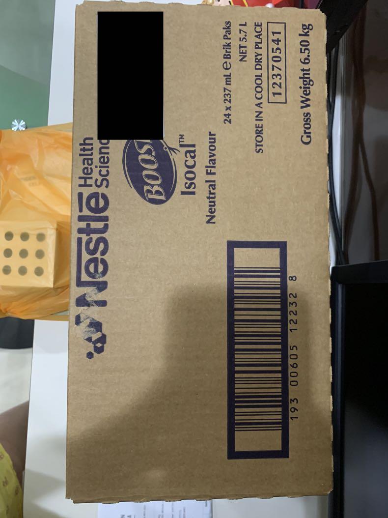 Nestle Boost Isocal Liquid 237ml (2cartons), Health & Nutrition, Health ...