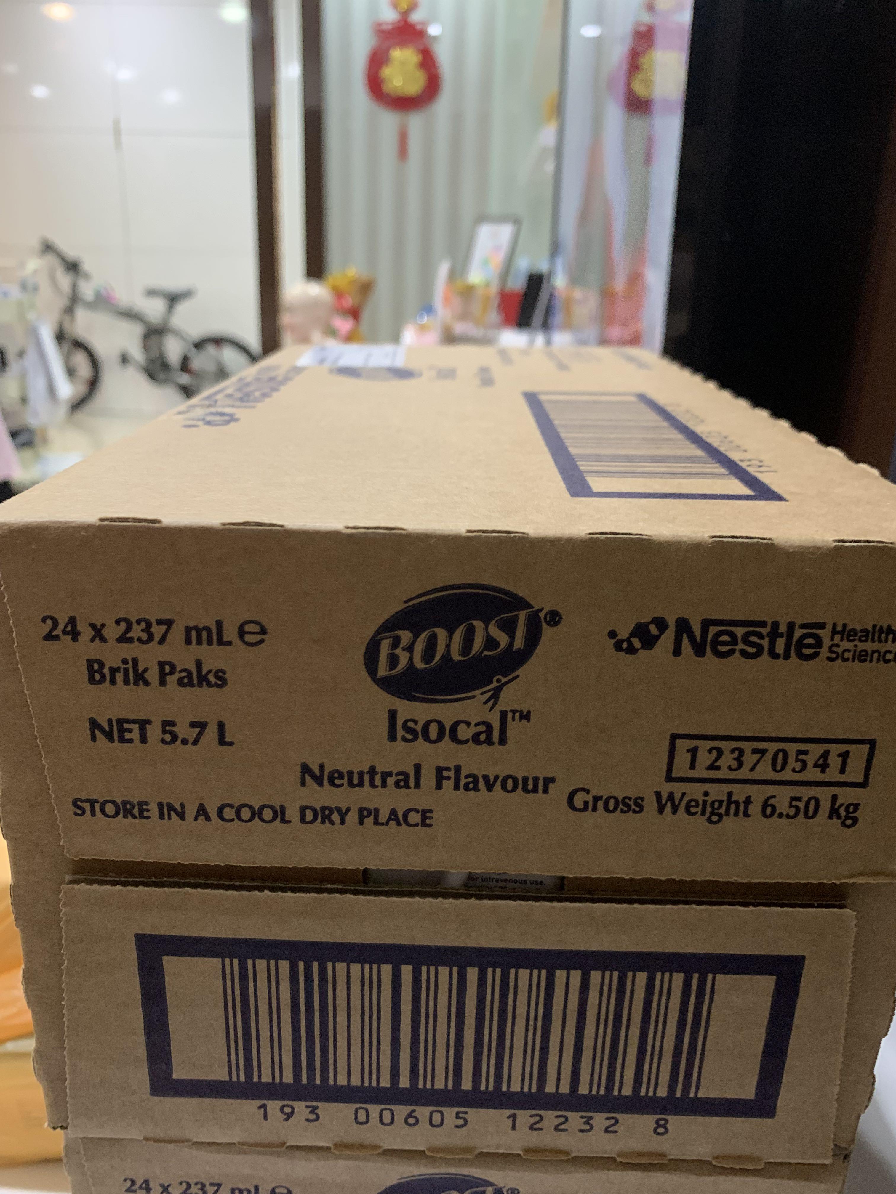 Nestle Boost Isocal Liquid 237ml (2cartons), Health & Nutrition, Health ...