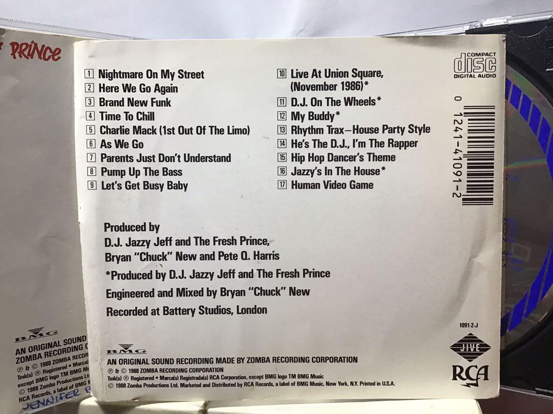 ORIGINAL US PRESS DJ Jazzy Jeff & The Fresh Prince (will Smith) - Hes the Dj Im the Rapper OOP ...