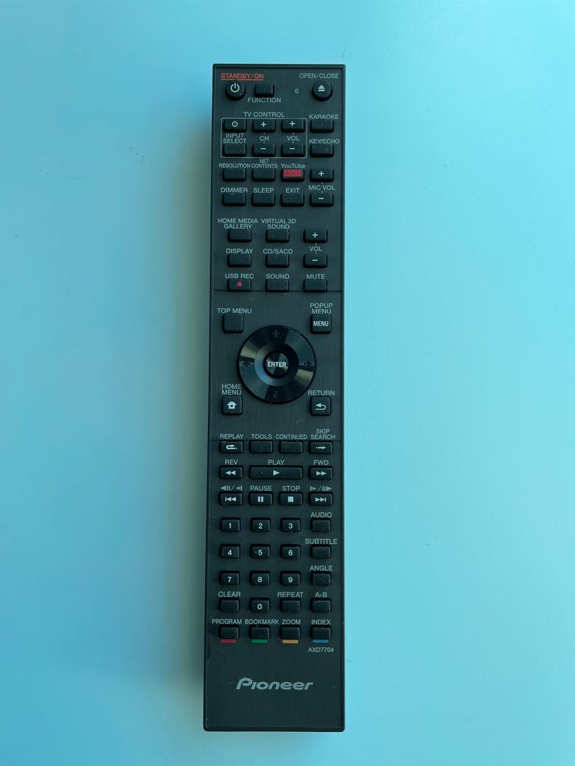 Original Pioneer remote control AXD7704, TV & Home Appliances, TV ...