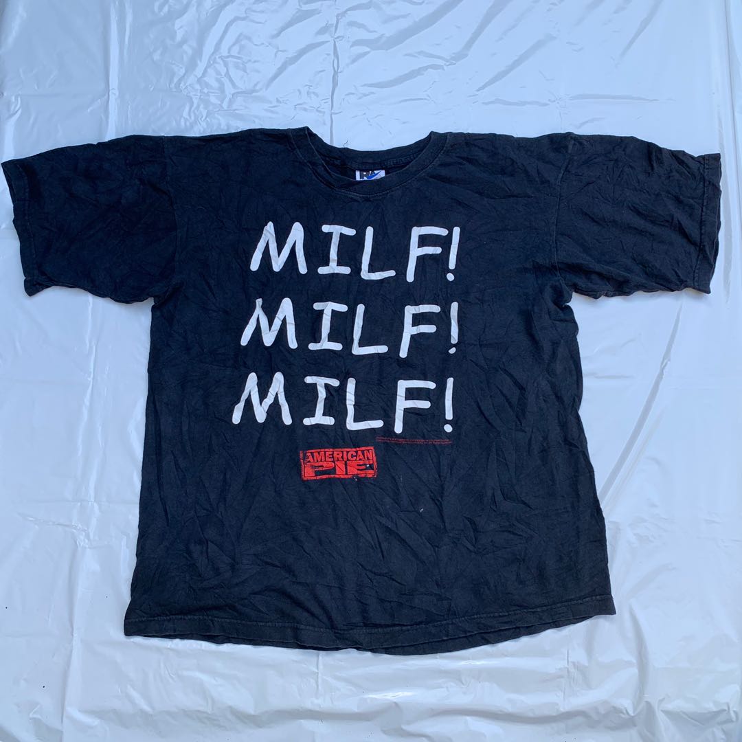 PO VINTAGE AMERICAN PIE M.I.L.F 90’S COMEDY MOVIE XL BLACK T SHIRT ...