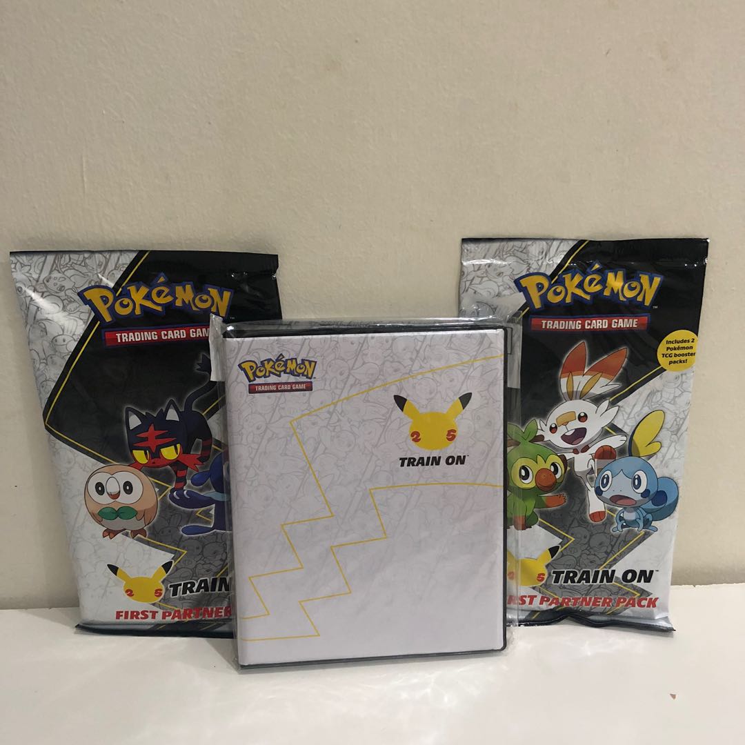 Pokemon TCG 25th Anniversary Binder and First Partner Pack Galar and ...