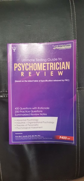 PSYCHOMETRICIAN REVIEWER 2021 NEW EDITION (Ultimate Testing Guide) by ...