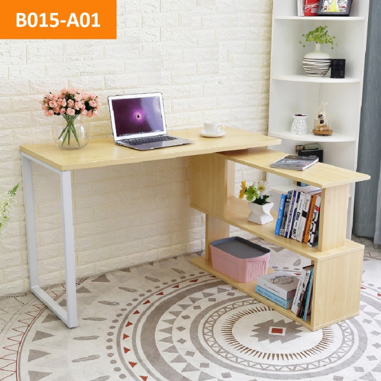 Rotatable Study Table (delivery/installation), Furniture & Home Living ...