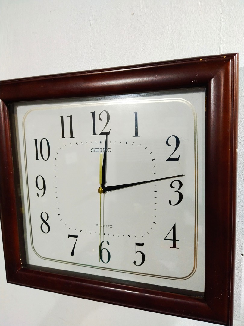 Seikosha Japan Wall Clock, Furniture & Home Living, Home Decor, Clocks ...