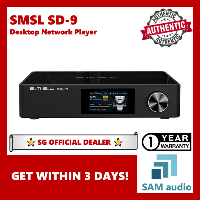 [SG] SMSL SD-9, HiFi MQA Audio Network Music Player Streamer (DLNA WiFi ...
