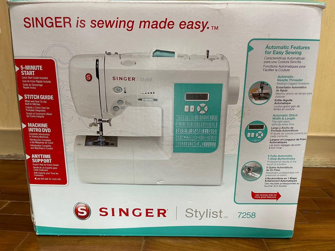 Singer Sewing Machine stylist 7258, TV & Home Appliances, Other Home ...