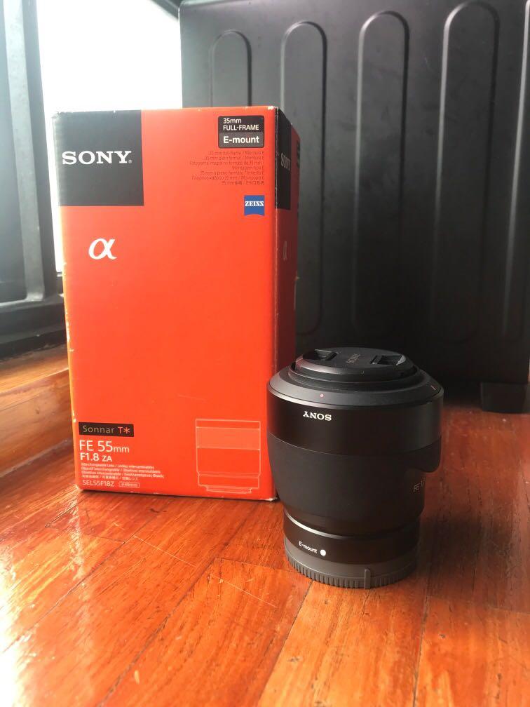 Sony FE 55mm F1.8ZA CAMERA LENS, Photography, Lens & Kits on Carousell