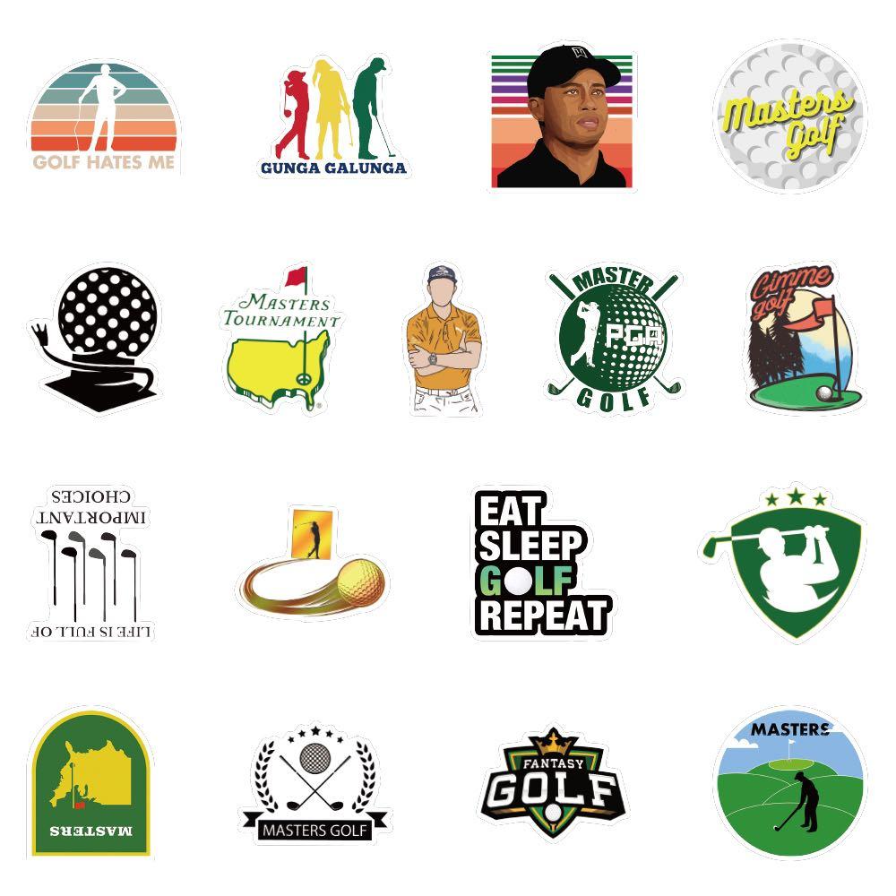 (Stickers) 50pc Golf Course Sports Tiger Woods Legend PGA International ...