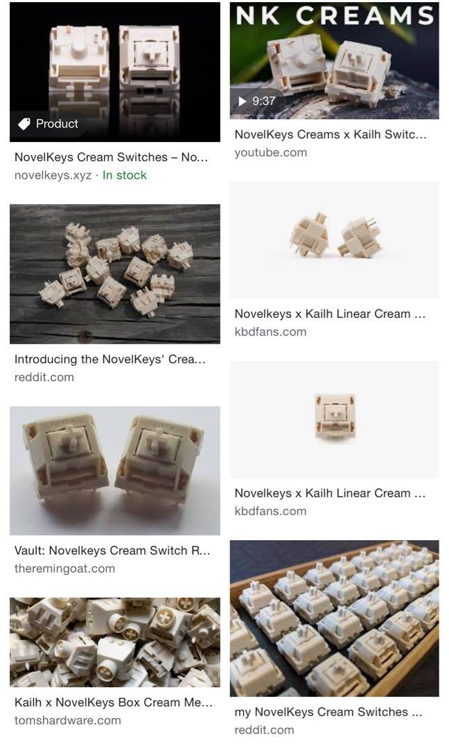 Stock NK Creams novelkeys creams (50), Computers & Tech, Parts ...