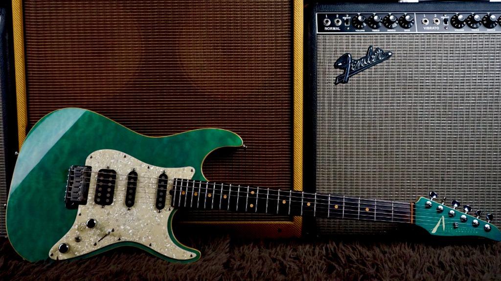 Tom Anderson Drop Top Classic Quilted Maple Green, Hobbies & Toys ...