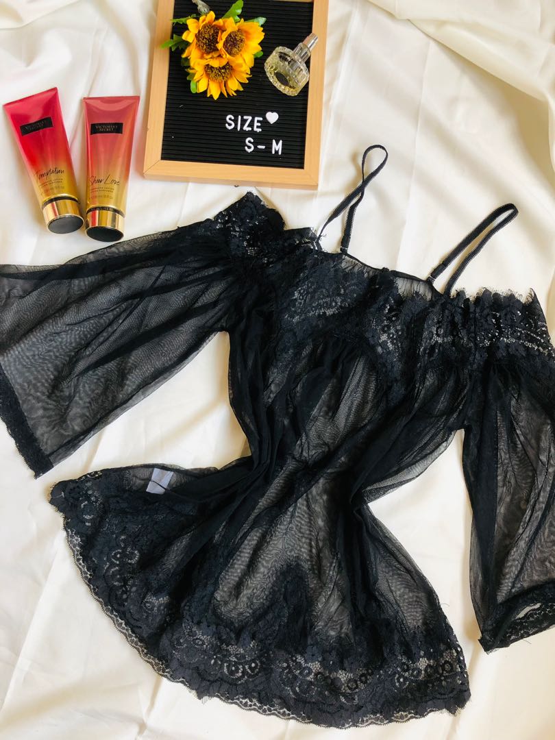 TOP SEETHROUGH LINGERIE, Women's Fashion, Tops, Others Tops on Carousell