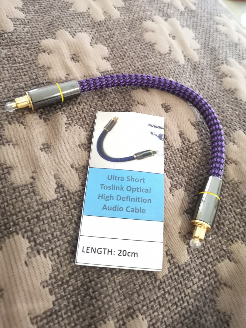 Ultra Short 20cm Toslink Optical High Definition Audio Cable, Audio ...