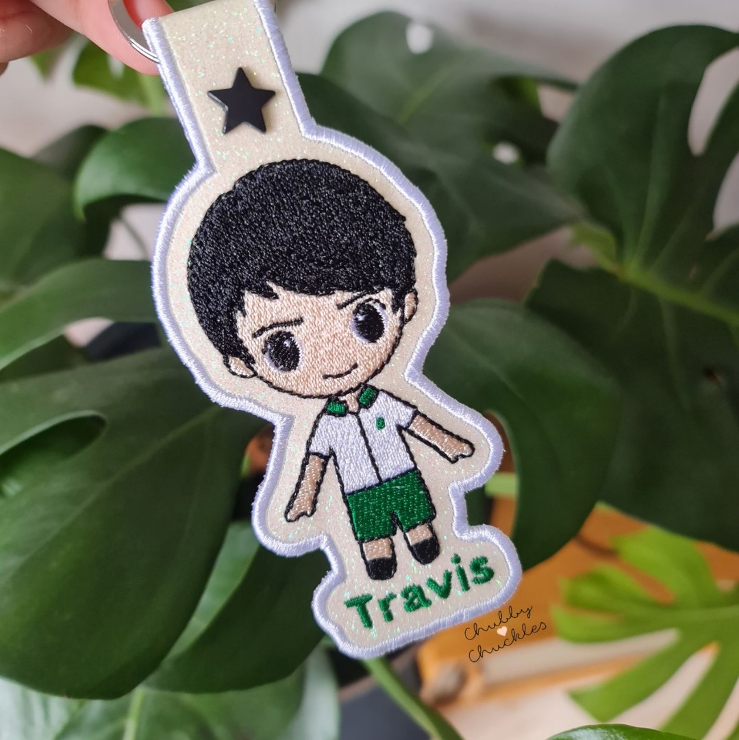 Uniform school boy school girl personalised keychain, Hobbies & Toys ...