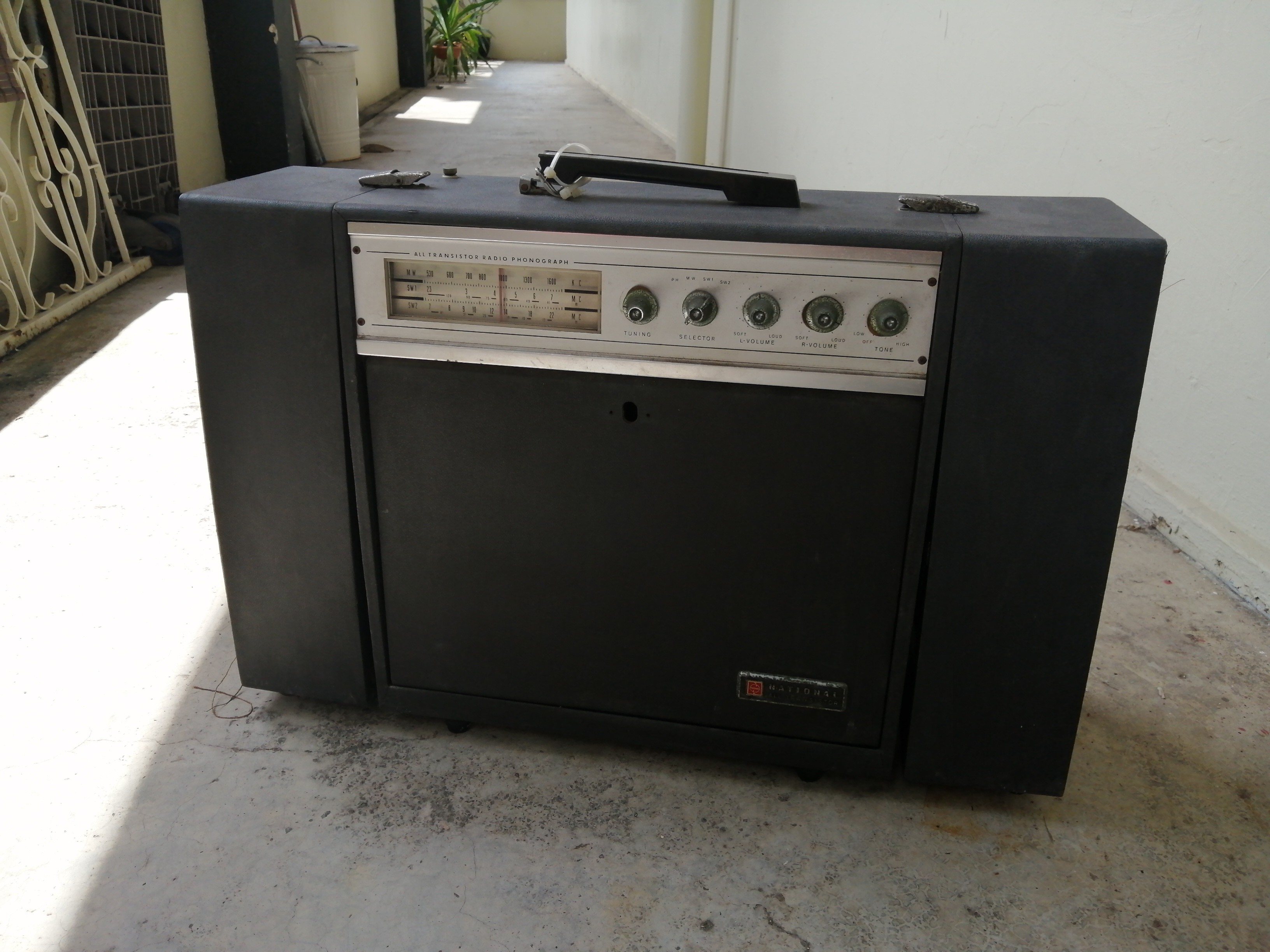 Vintage National Record Player and Transistor Radio 1960s, Audio ...