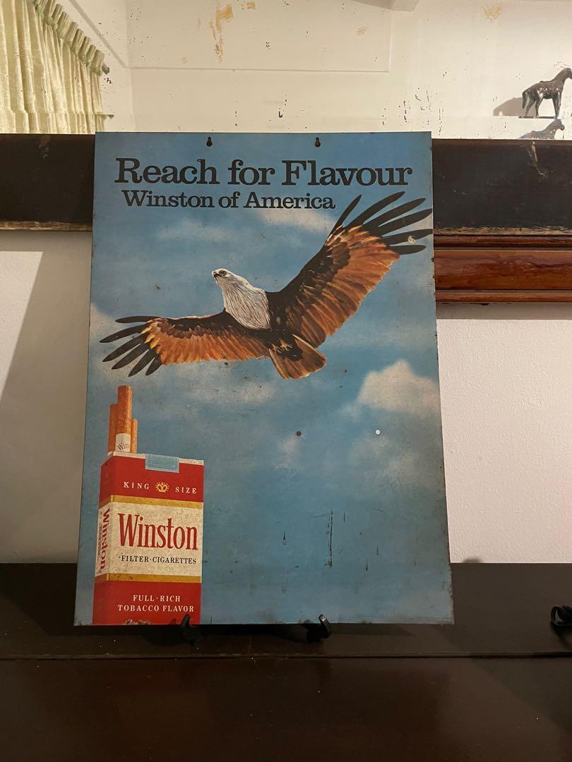 Vintage Winston sign tin, new old stock, Hobbies & Toys, Collectibles ...