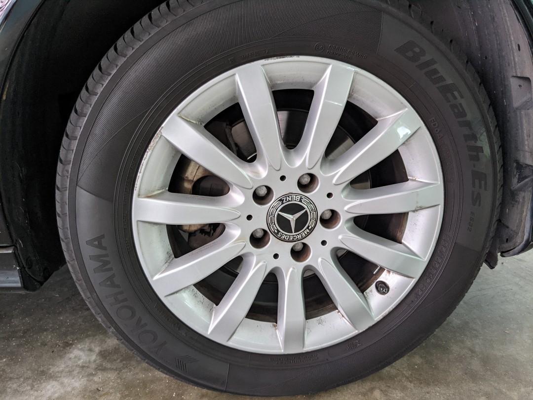 Mercedes Benz Original 16" rims & wheel set of 4 taken from W211, Car ...