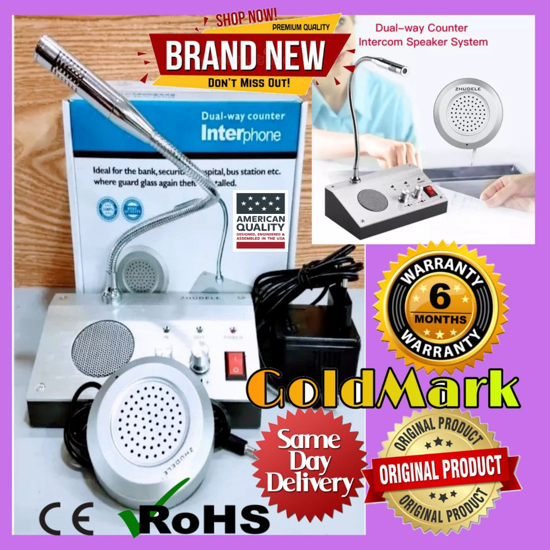 Window Counter Intercom Interphone, Computers & Tech, Office & Business ...