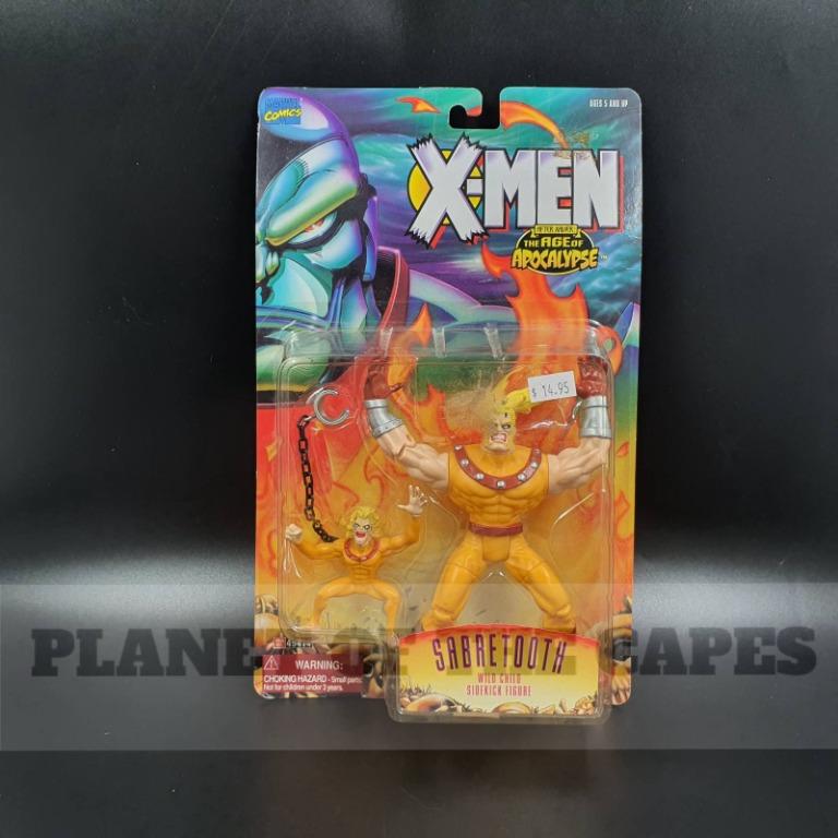 X-men Age of Apocaplypse Sabretooth with Wild Child Sidekick Figure ...