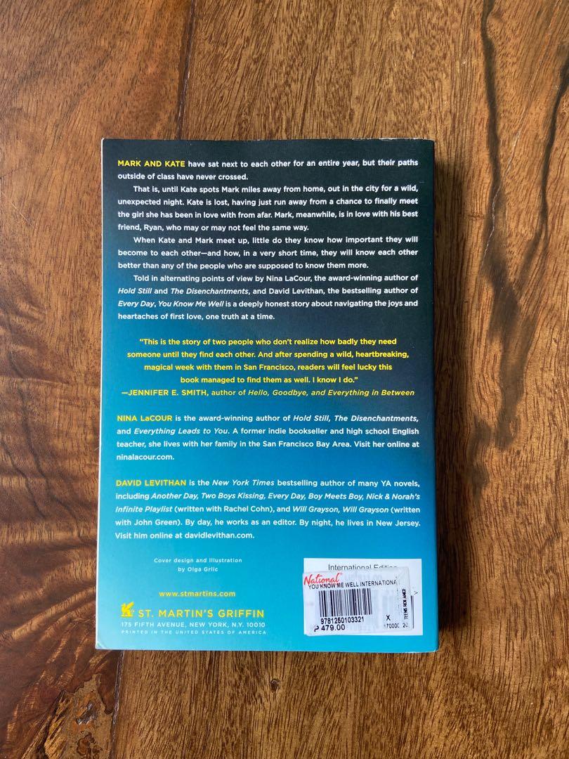 You Know Me Well by Nina LaCour and David Levithan, Hobbies & Toys ...