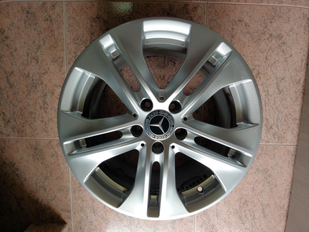 17' Original Mercedes Rims, Car Accessories, Tyres & Rims on Carousell