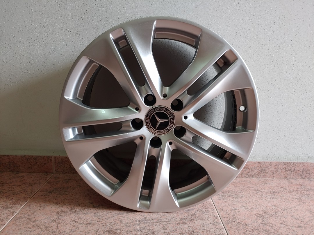 17' Original Mercedes Rims, Car Accessories, Tyres & Rims on Carousell