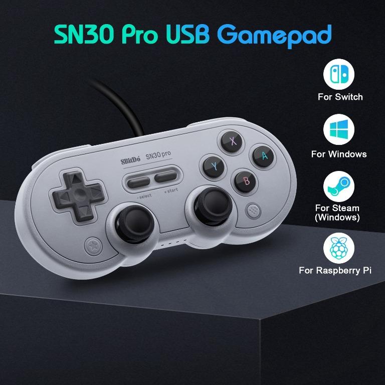 8Bitdo 八位堂 SN30 Pro USB 有線控制器 Nintendo Switch/Windows/Raspberry Pi適用遊戲手 ...