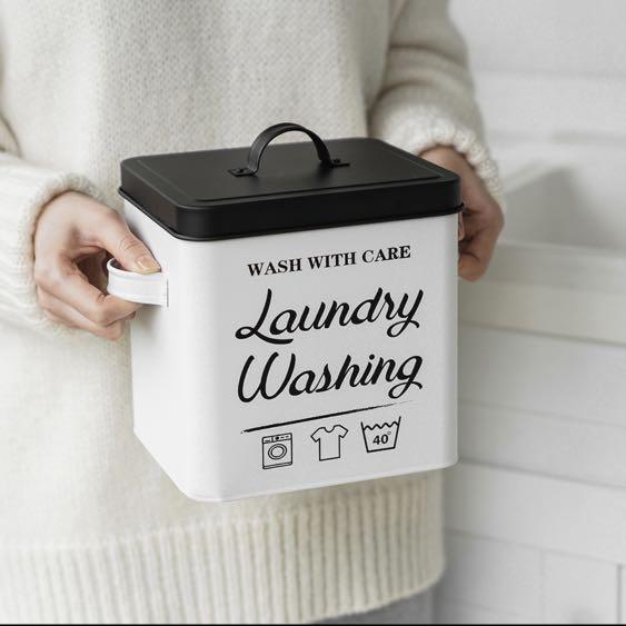 NEW - Laundry storage Tin, Furniture & Home Living, Home Improvement ...