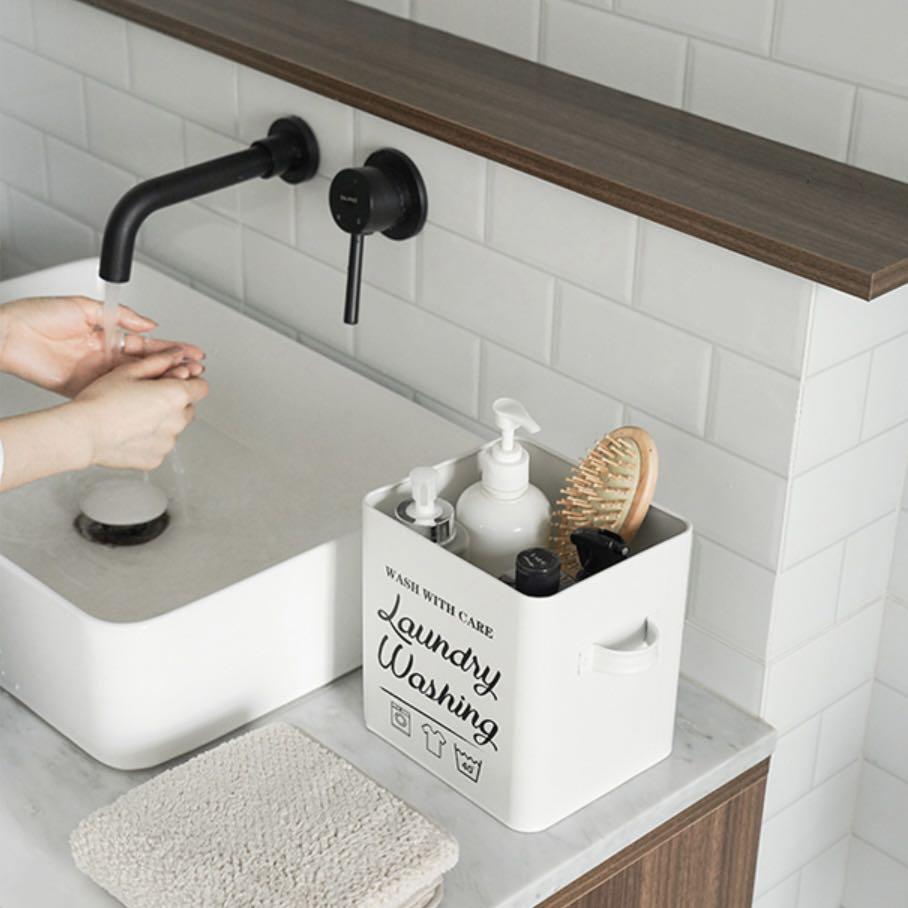 NEW - Laundry storage Tin, Furniture & Home Living, Home Improvement ...