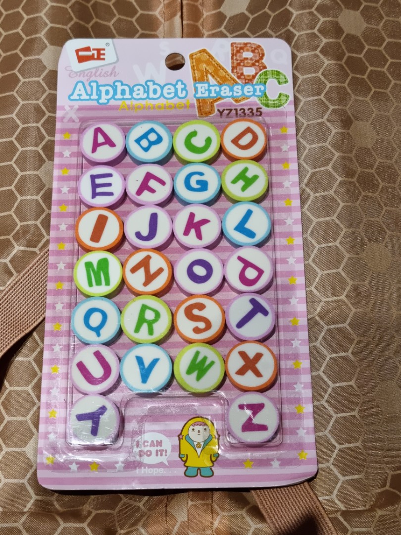 Mini Erasers Alphabet at Samantha Brabyn blog