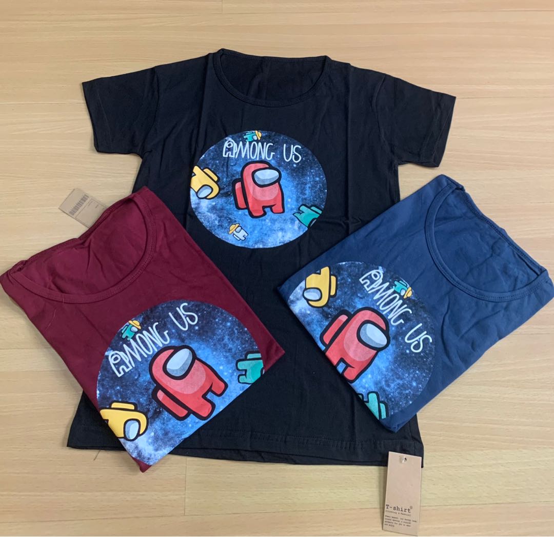 Among US T shirt for kids around 9-10years old, Women's Fashion, Tops ...