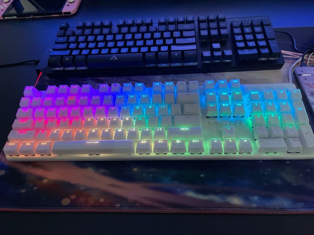 Armaggeddon MKO13R White Mechanical Keyboard, Computers & Tech, Parts & Accessories, Computer ...