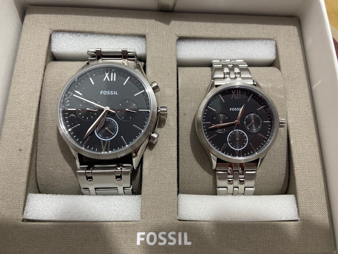 Authentic Fossil Couple Watch, Luxury, Watches on Carousell